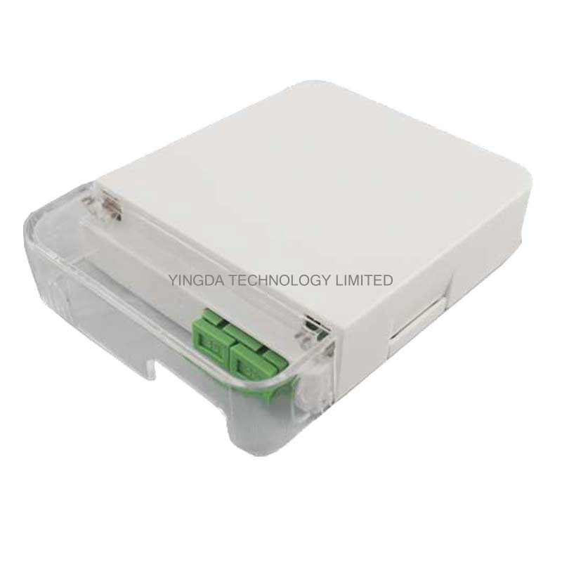 SC / APC FTTH Fiber Optic Termination Box Wall Outlet Optical Terminal Box